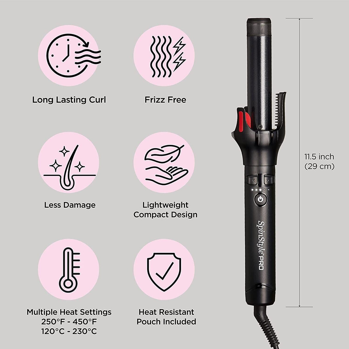 Salon Tech SpinStyle Pro Auto Curling Iron 1 inch (NEW VERSION ...